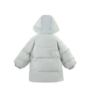 MIMI TUTU Heart-quilted Puffer Jacket - Blue