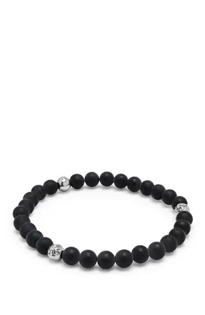 Nialaya Logo Bracelets For Men