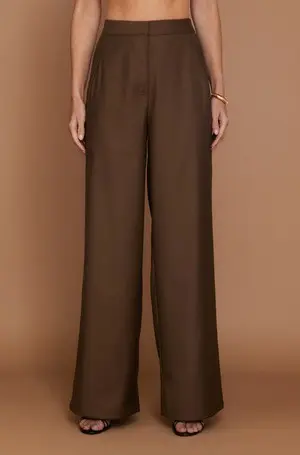 SIX STORIES Meredith Tailored Wide Leg Pants