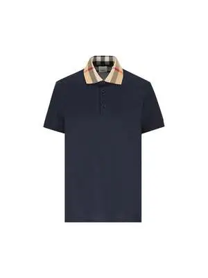 Burberry T-shirt And Polo Shirt - Smoked Navy