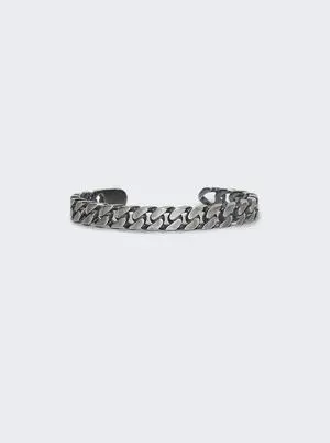 MAISON MARGIELA Logo Chain Cuff Bracelet - A