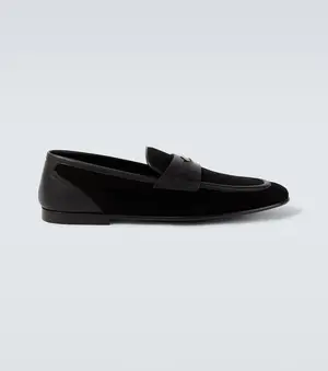 Dolce & Gabbana Gold Tone Loafers For Men