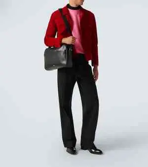 TOM FORD Leather Messenger Bag