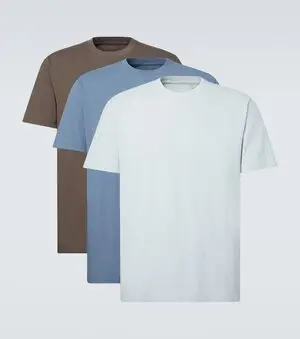 MAISON MARGIELA Set Of 3 Cotton Jersey T-shirts - Grey