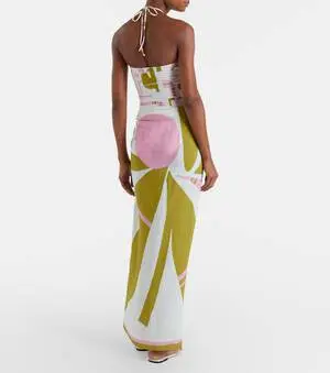 ADRIANA DEGREAS Balearic Printed Beach Cover-up
