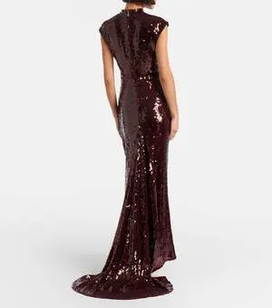 ROTATE BY BIRGER CHRISTENSEN Kamaja Sequined Gown