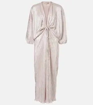 ADRIANA DEGREAS Gathered Kaftan - Pink