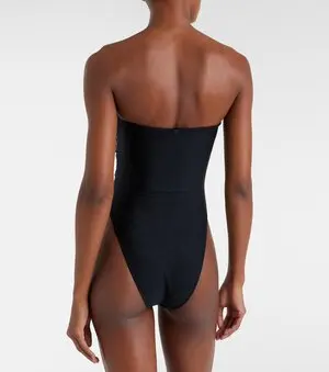 ADRIANA DEGREAS Cutout Sequin Embellished One Piece Swimsuit