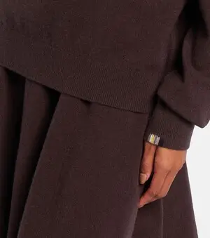 Extreme Cashmere N°223 Be For Cashmere-blend Polo Sweater - Brown
