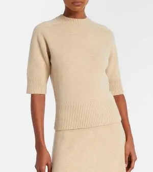 Extreme Cashmere N°374 Lauren Cashmere-blend Top - Beige