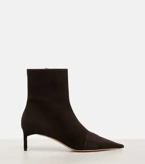 TOM FORD 55 Suede Ankle Boots - Brown