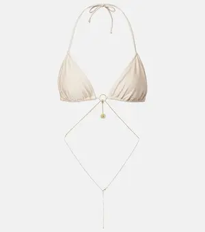 BANANHOT Chain Bikini Top - White