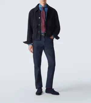 Canali Straight Leg Jeans - Blue