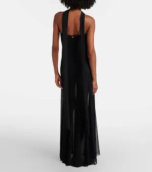 BANANHOT Ross Ruched Jersey Maxi Dress