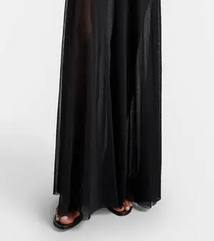 BANANHOT Ross Ruched Jersey Maxi Dress