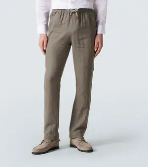 Kiton Linen Slim Pants