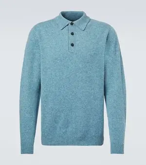 Sunspel Wool Polo Shirt