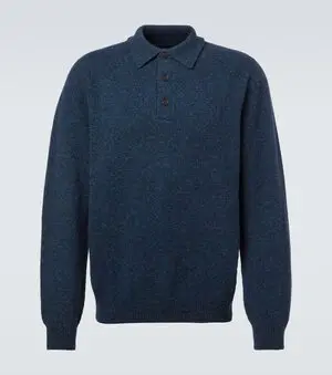 Sunspel Wool Polo Shirt