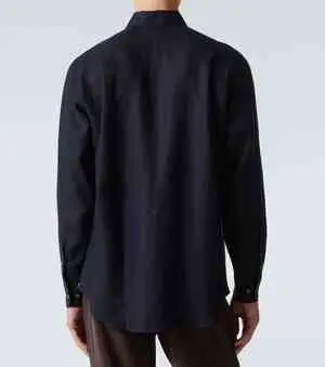 Loro Piana André Linen Shirt - Blue