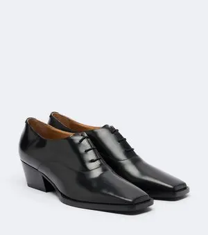 JIL SANDER Leather Pumps - Black