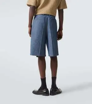 JIL SANDER Denim Bermuda Shorts