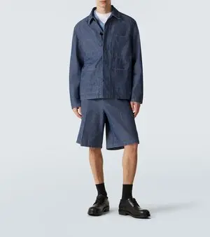 JIL SANDER Denim Bermuda Shorts