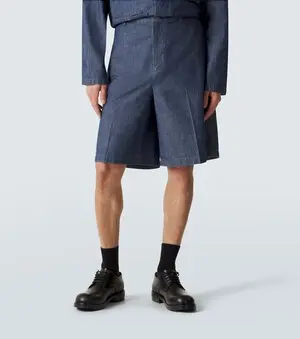 JIL SANDER Denim Bermuda Shorts