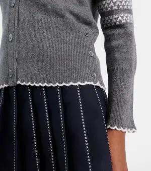 Thom Browne 4-bar Intarsia Virgin Wool Cardigan