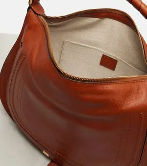 Chloé Marcie Medium Leather Shoulder Bag - Brown