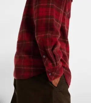 GOD'S TRUE CASHMERE Love Tartan Cashmere Shirt