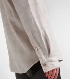 GOD'S TRUE CASHMERE Clarity Plaid Cashmere Shirt