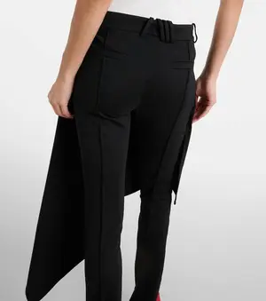 Attico Draped Slim Pants