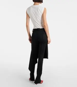Attico Draped Slim Pants