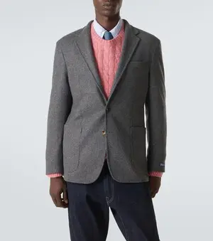 Polo Ralph Lauren Wool-blend Flannel Blazer - Grey