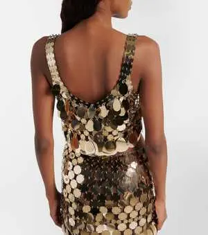 Rabanne Sequined Crop Top