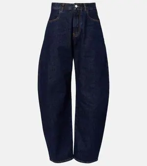 Women's Mid-rise Barrel-leg Jeans