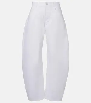 Alaïa Barrel Leg Jeans - White