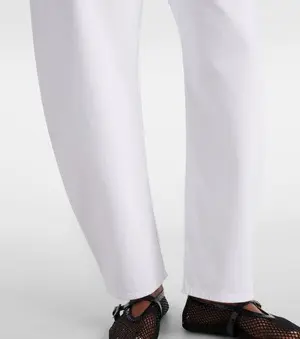Alaïa Barrel Leg Jeans - White