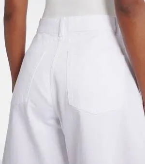 Alaïa Barrel Leg Jeans - White