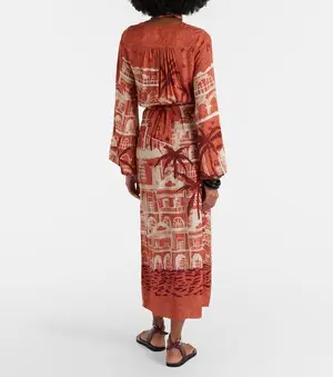 Johanna Ortiz Jacquard Midi Dress