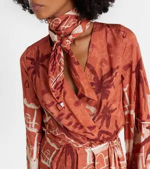 Johanna Ortiz Jacquard Midi Dress