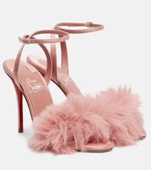 CHRISTIAN LOUBOUTIN Patchoulina 100 Sandals - Pink