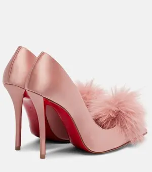 CHRISTIAN LOUBOUTIN Alana 100 Embellished Pumps - Pink