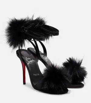 Christian Louboutin Lace Up Sandals For Women