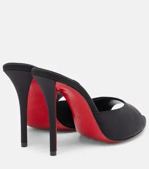CHRISTIAN LOUBOUTIN Miss Z 100 Crêpe Satin Mules