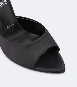 CHRISTIAN LOUBOUTIN Miss Z 100 Crêpe Satin Mules