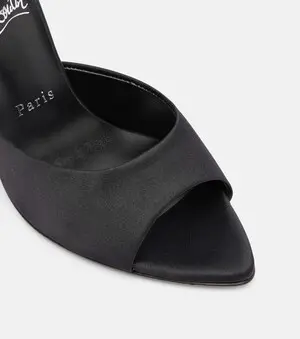 CHRISTIAN LOUBOUTIN Miss Z 100 Crêpe Satin Mules