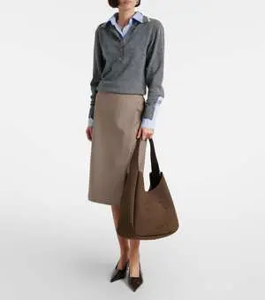 Stella McCartney Logo Shoulder Bag - Brown