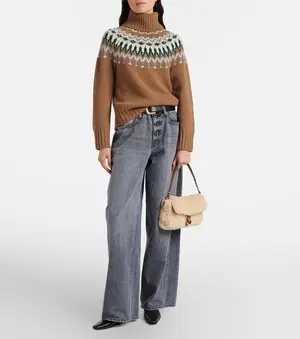 Staud Harlow Shearling Shoulder Bag