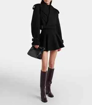 Staud Cuff Leather Clutch - Black